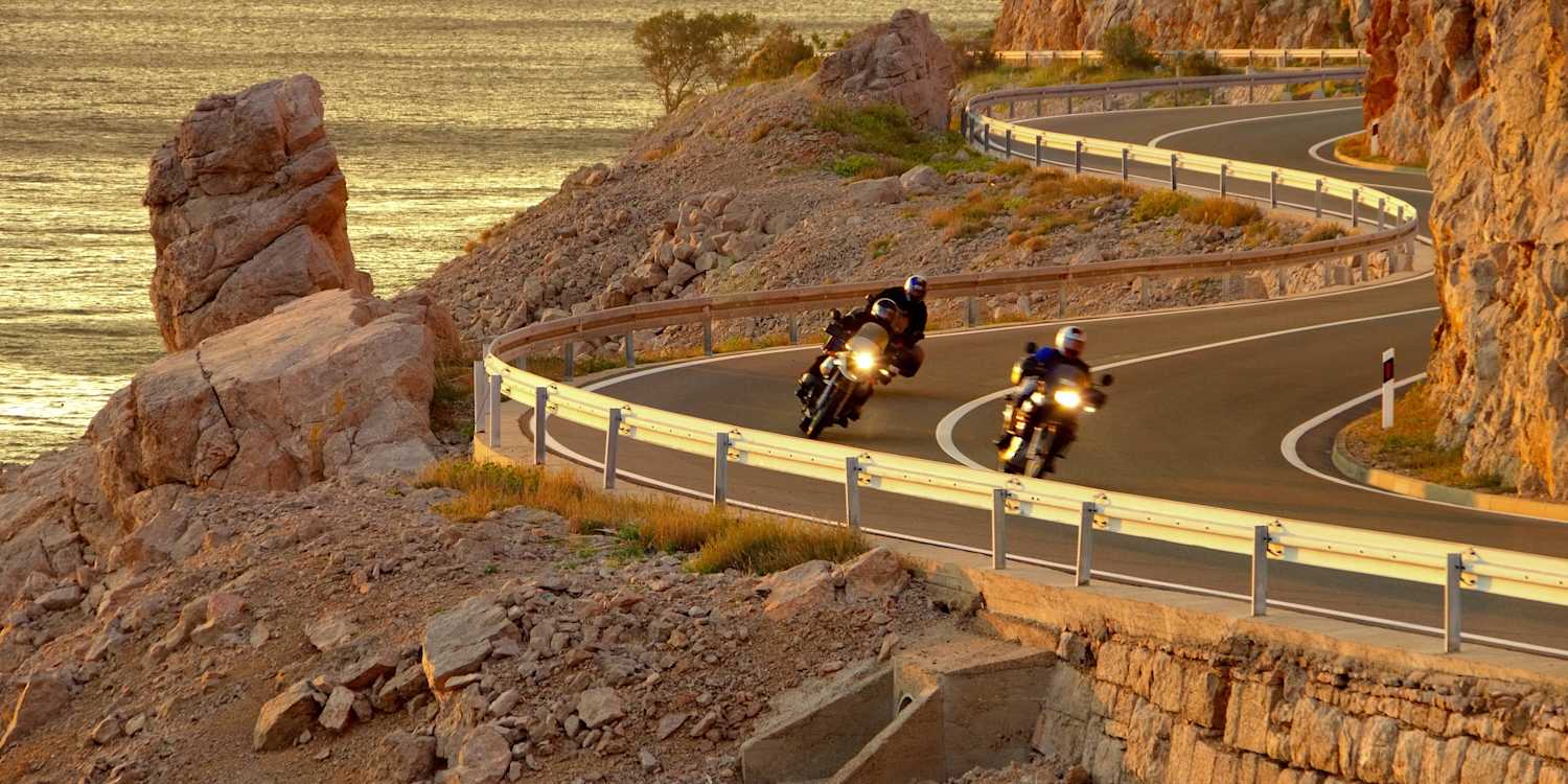 Die schönsten Motorradtouren in Kroatien mit Karte und GPS-Daten