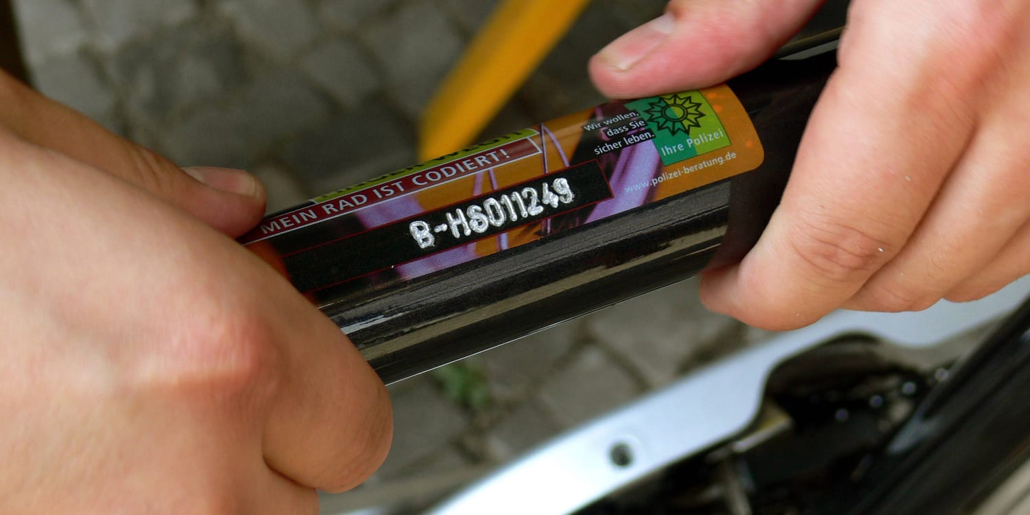 Fahrradcodierung – so registrieren Sie Ihr Fahrrad