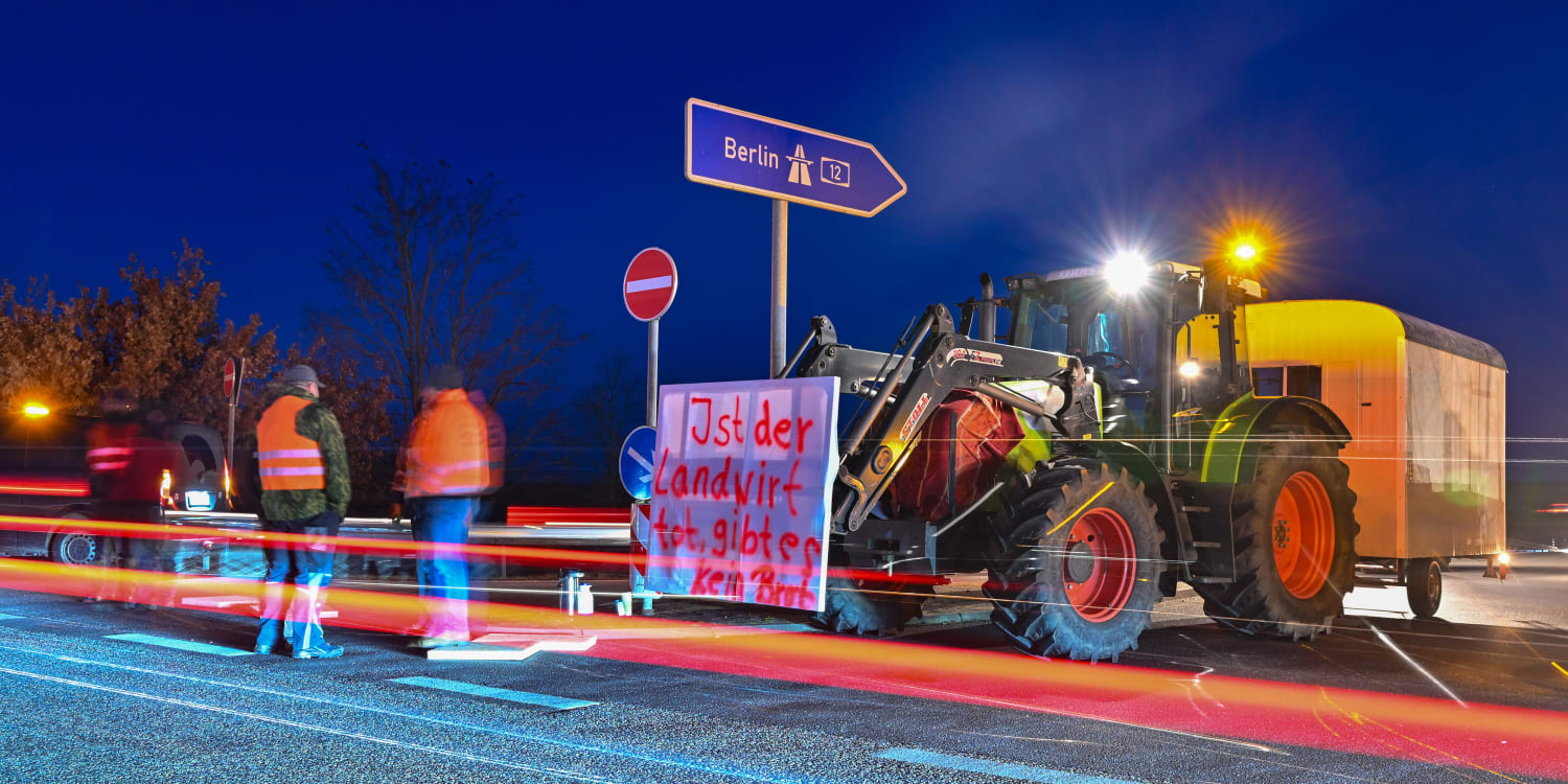 Bauernproteste: Neue Blockaden auf Straßen und Autobahnen