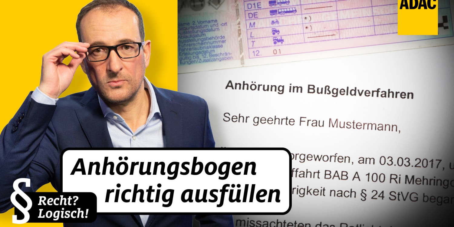 Anhorung Im Bussgeldverfahren Richtig Ausfullen