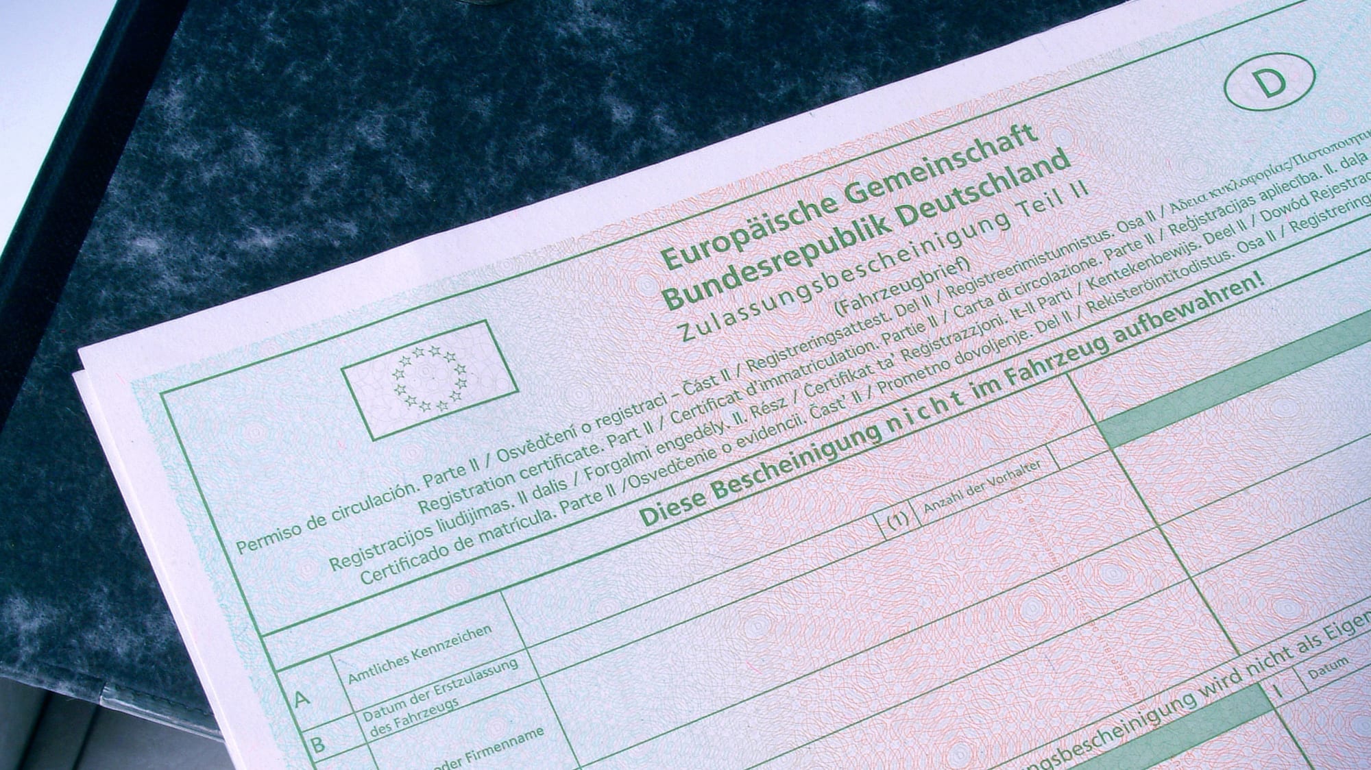 Auto Brief Verloren